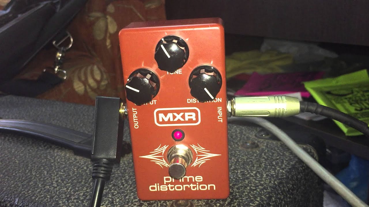 Mxr Prime distortion pedal review, probando, test en single y humbucker ...