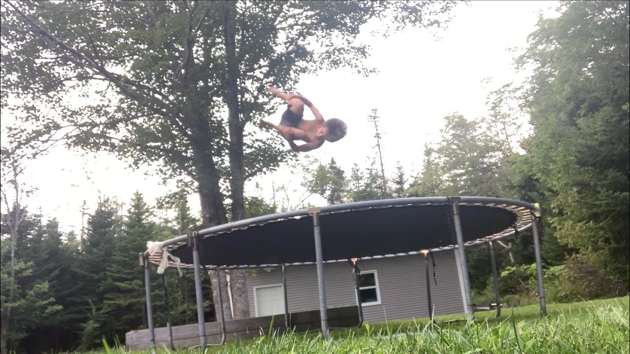 Cool flips on bad trampoline doubles - YouTube