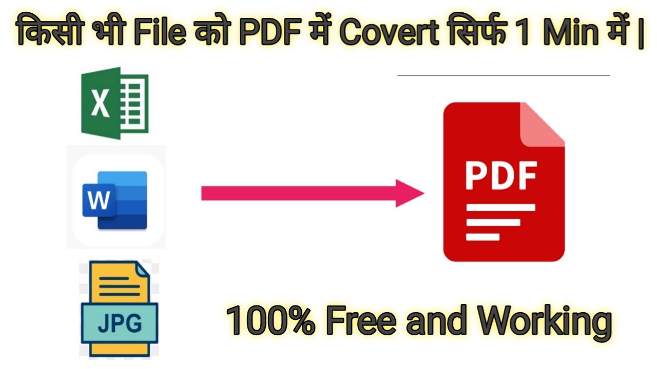 How to Convert Word, Excel, or PowerPoint Documents file to PDF for ...