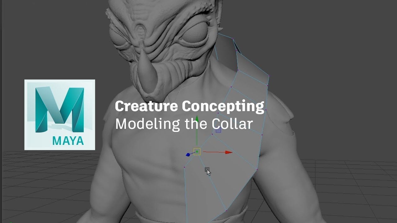 3D Creature Concepting with Maya and ZBrush - Lesson 13 / 24 - YouTube