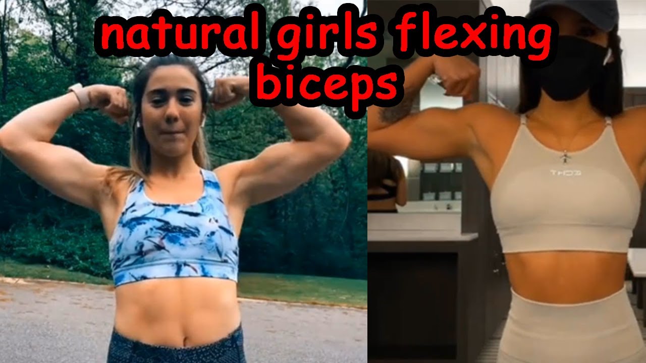 Natural Girls Flexing Their Biceps And Arm Wrestling Youtube