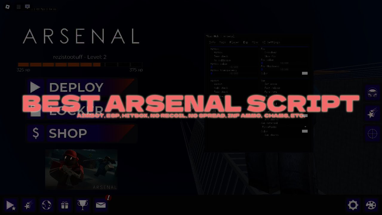BEST ARSENAL AIMBOT AND ESP EVER [OP] | SCRIPT - YouTube
