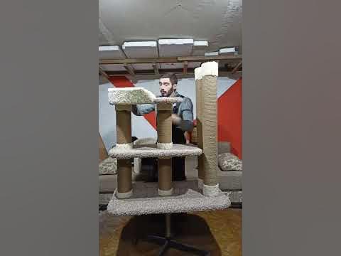 Игровой комплекс для кошек по индивидуальному заказу - YouTube