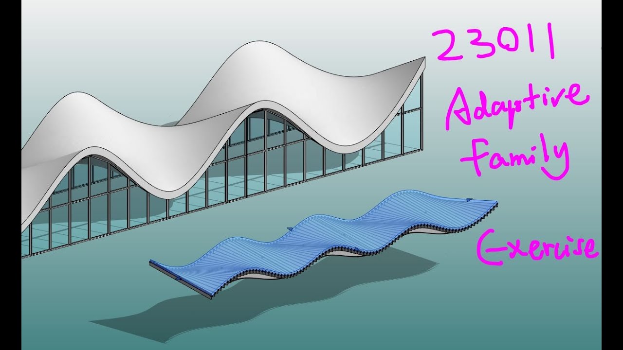 23011 - Revit Adaptive Family Exercise (Wave) - YouTube