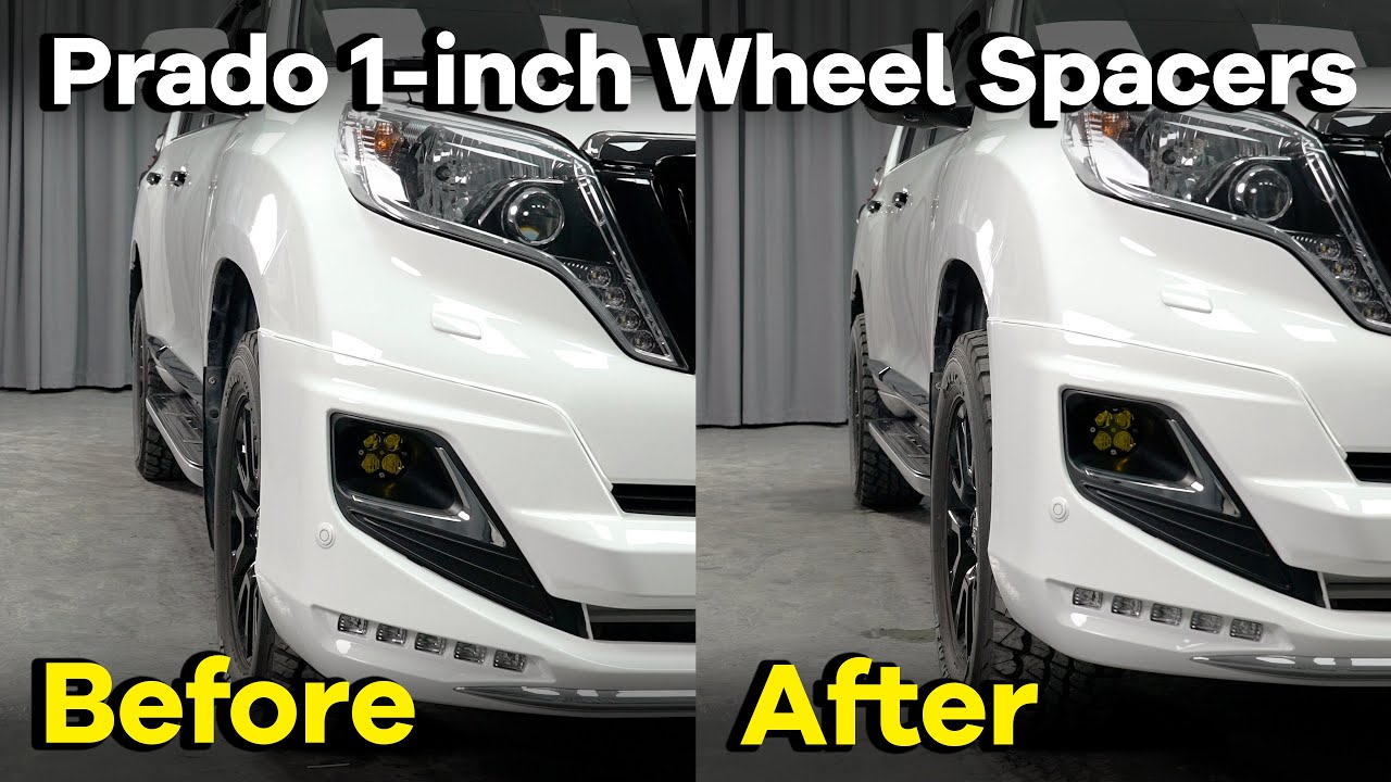 Toyota Prado 150 1-Inch Wheel Spacers Before and After - BONOSS Off ...