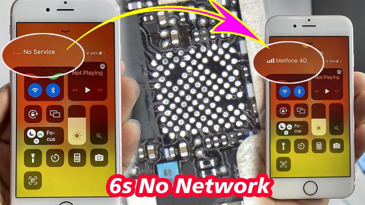 iPhone 6s No Network Unknow Sim Card Can't Call / No Service - YouTube