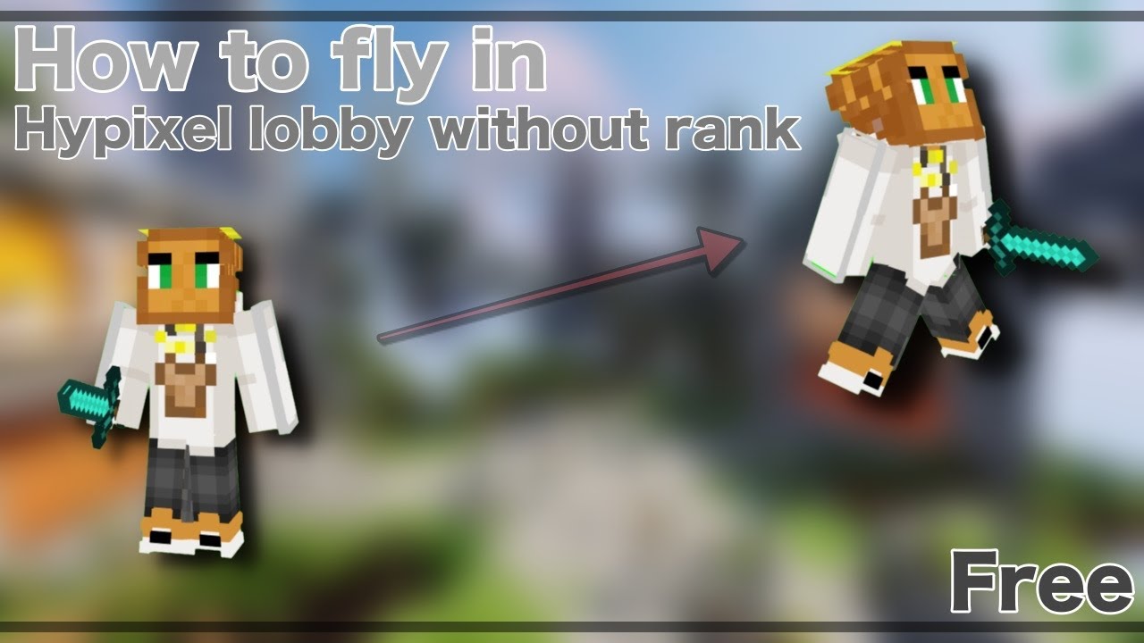 How To Fly In Hypixel Lobby Without A Rank - YouTube