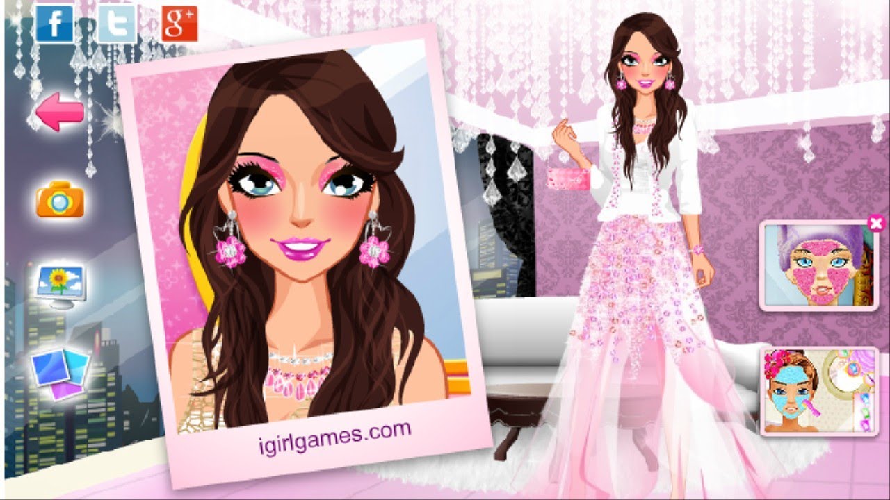 Pink Diamonds Princess Makeover Games For Girls To Play - YouTube
