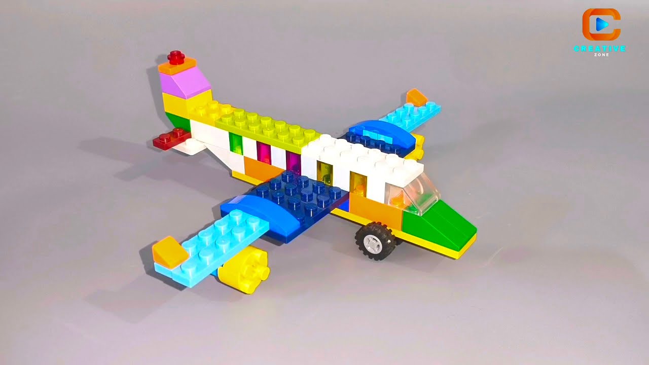 How To build a Lego Airplane ️| Lego Classic 10696 | Building Blocks ...