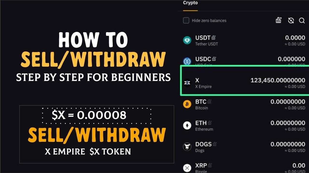 How to Sell X Empire $X Token and convert to your currency step by step ...