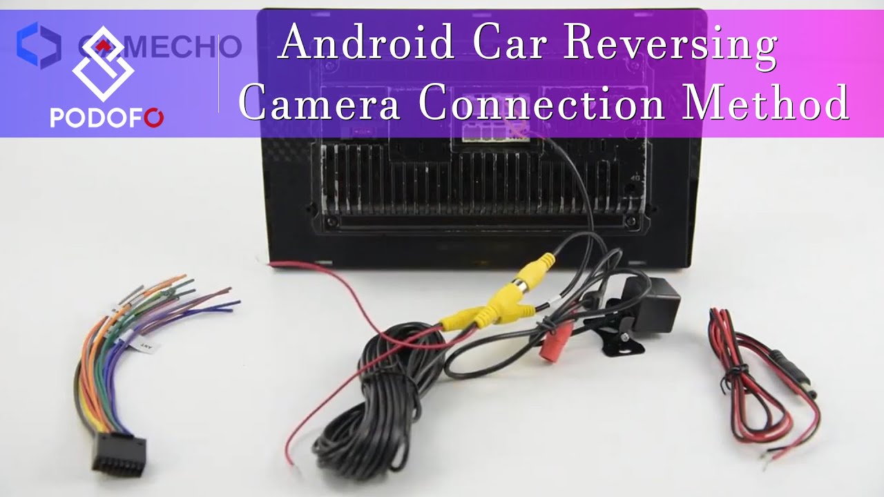 Android car reversing camera connection method - CAMECHO（Japanese Version） - YouTube