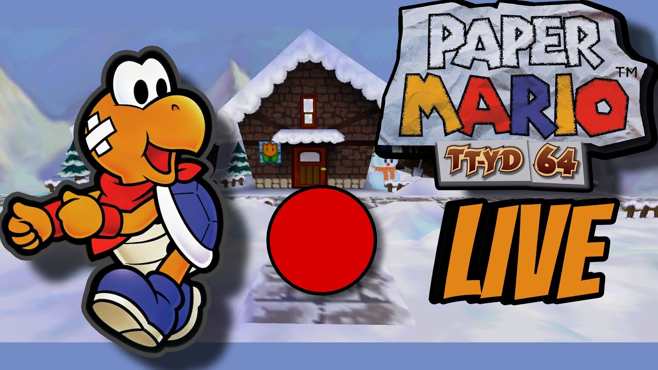 Underground Snow!! - Playing Paper Mario TTYD N64 Session 10 - YouTube