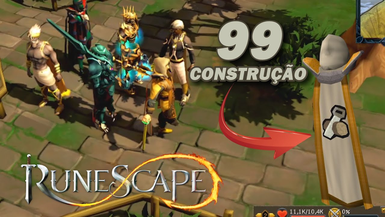 RUNESCAPE 3 PEGUEI CAPA 99 CONSTRUÇÃO - YouTube
