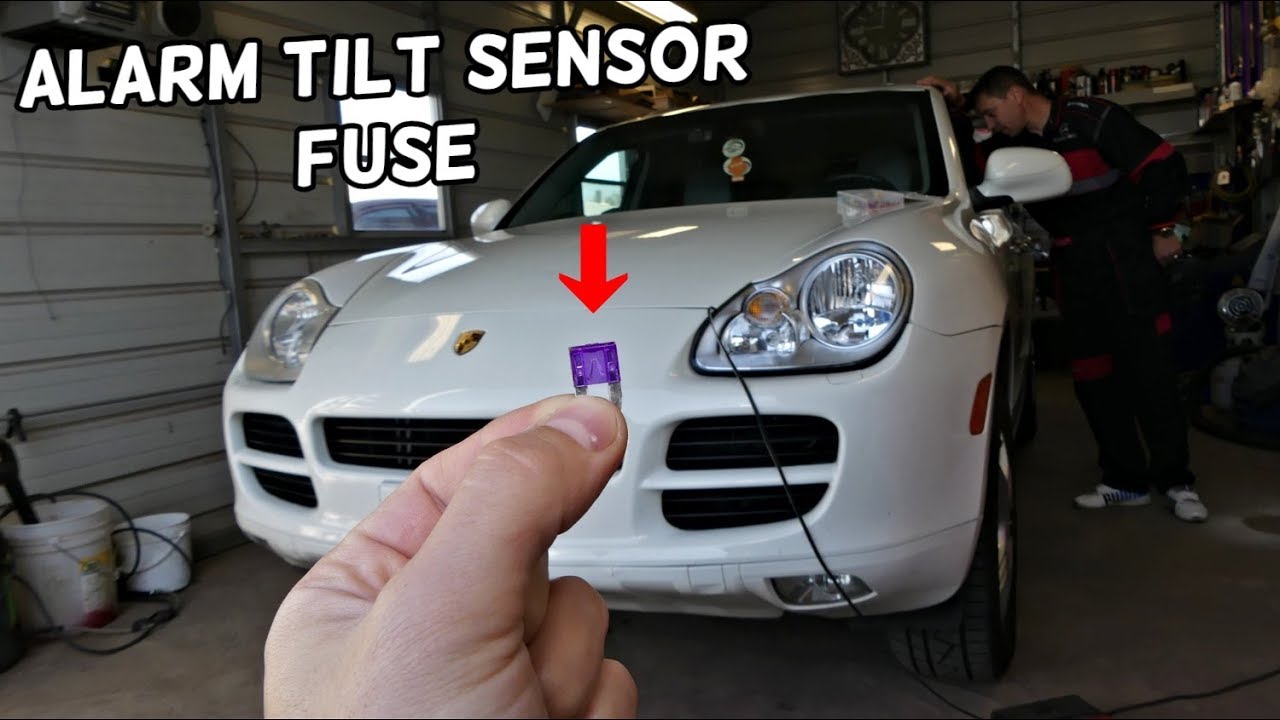 PORSCHE CAYENNE ALARM TILT SENSOR FUSE LOCATION REPLACEMENT - YouTube