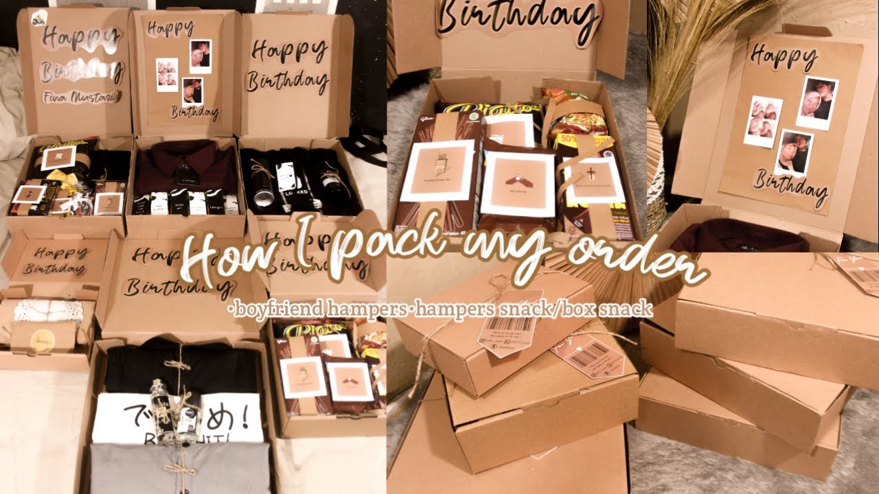 How I pack my orders |snack box|hampers lowbudget |BoyfriendHampers ...