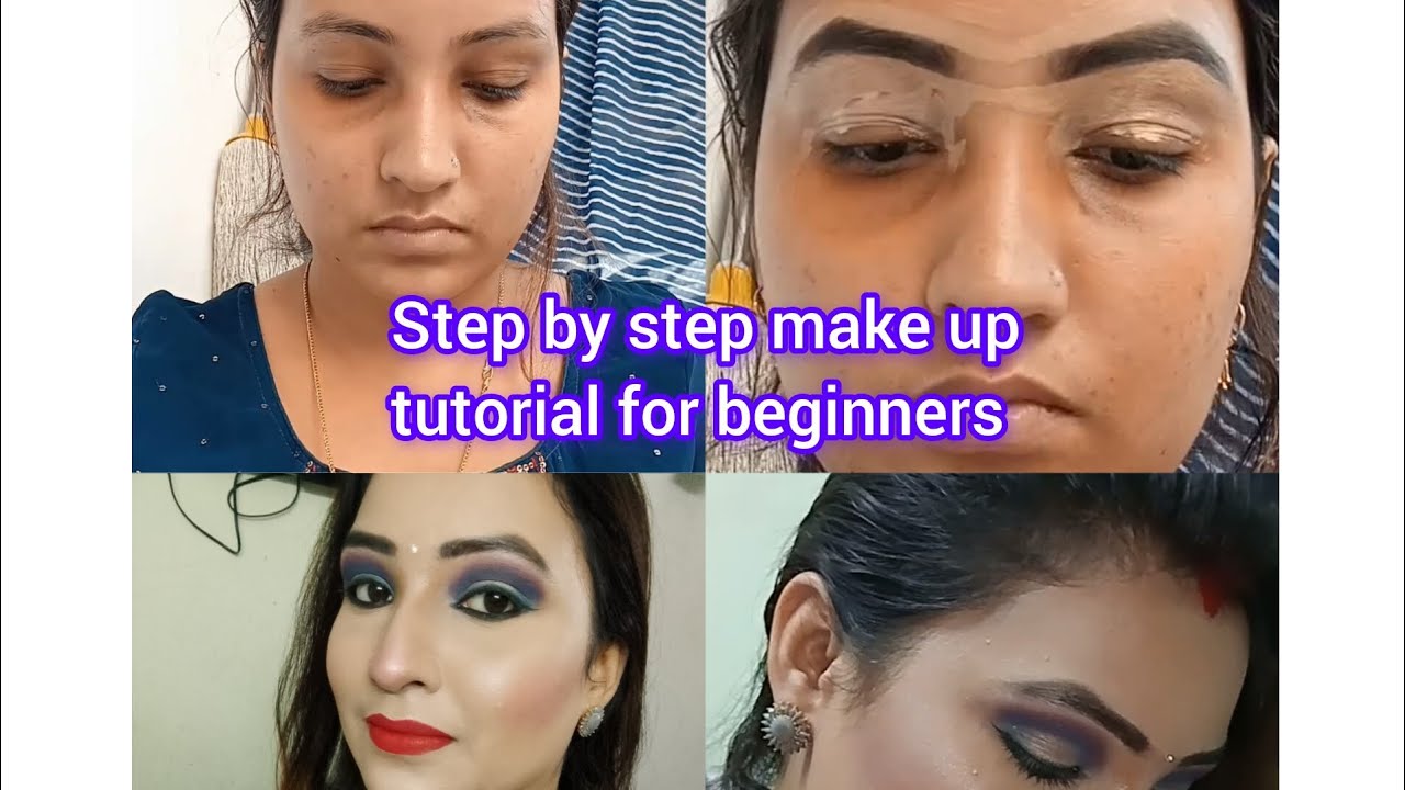 Step By Step Self Make Up Tutorial For Beginners Self Make Up Tutorial Party Make Up