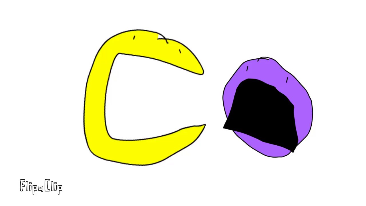 Yellow face eats purple face - YouTube