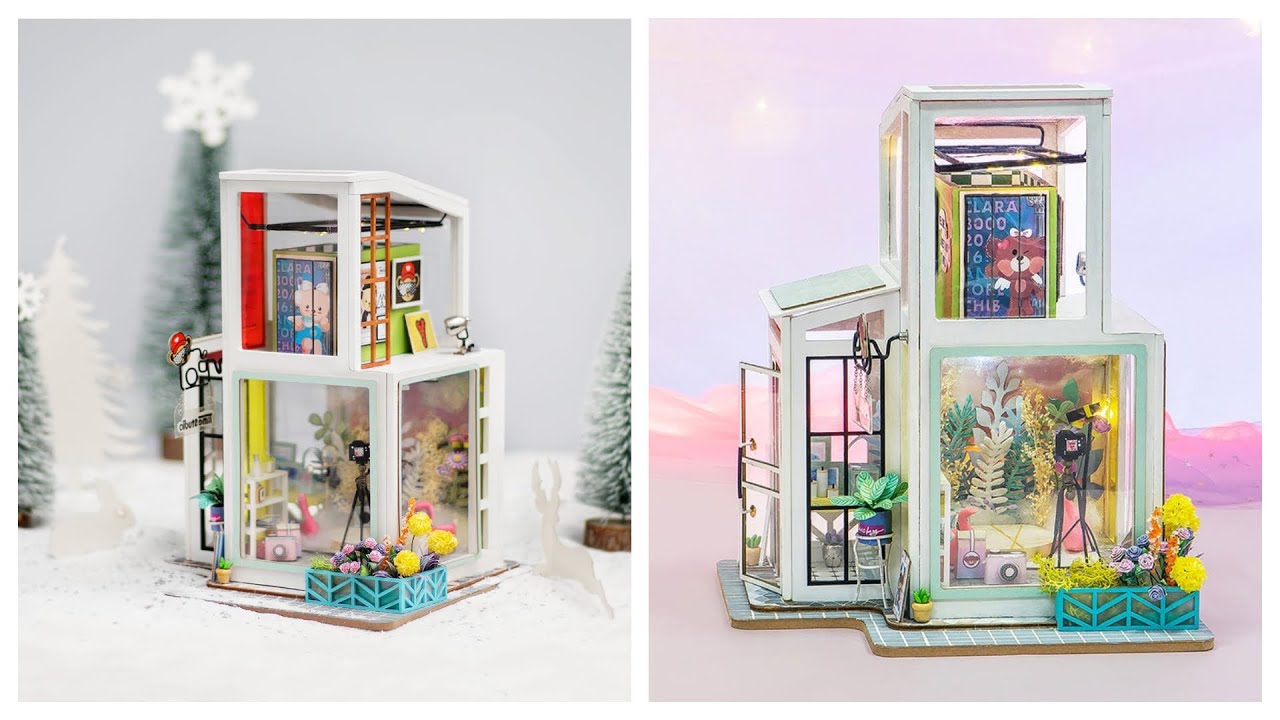 DIY Miniature Dollhouse Kit || Time Studio - YouTube