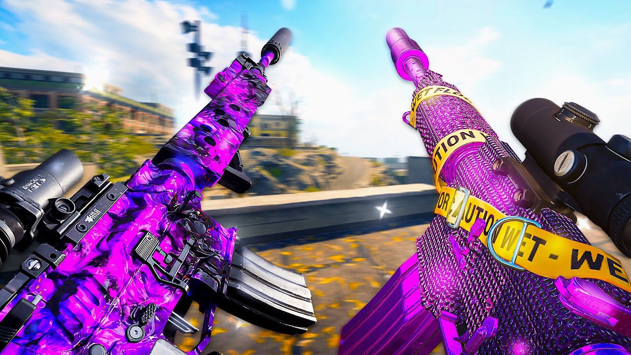 this DOUBLE M4 setup LASERS on Rebirth Island! - YouTube