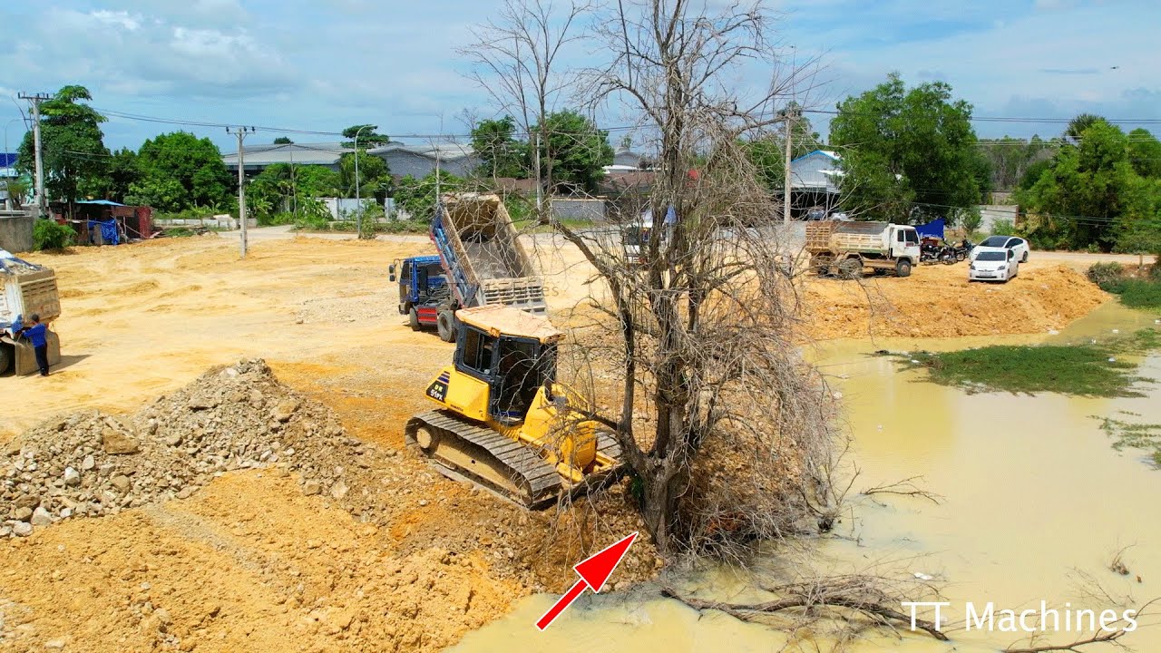 The Best Driver Skills Use Powerful Dozer Removal Clearing Tree & Push ...