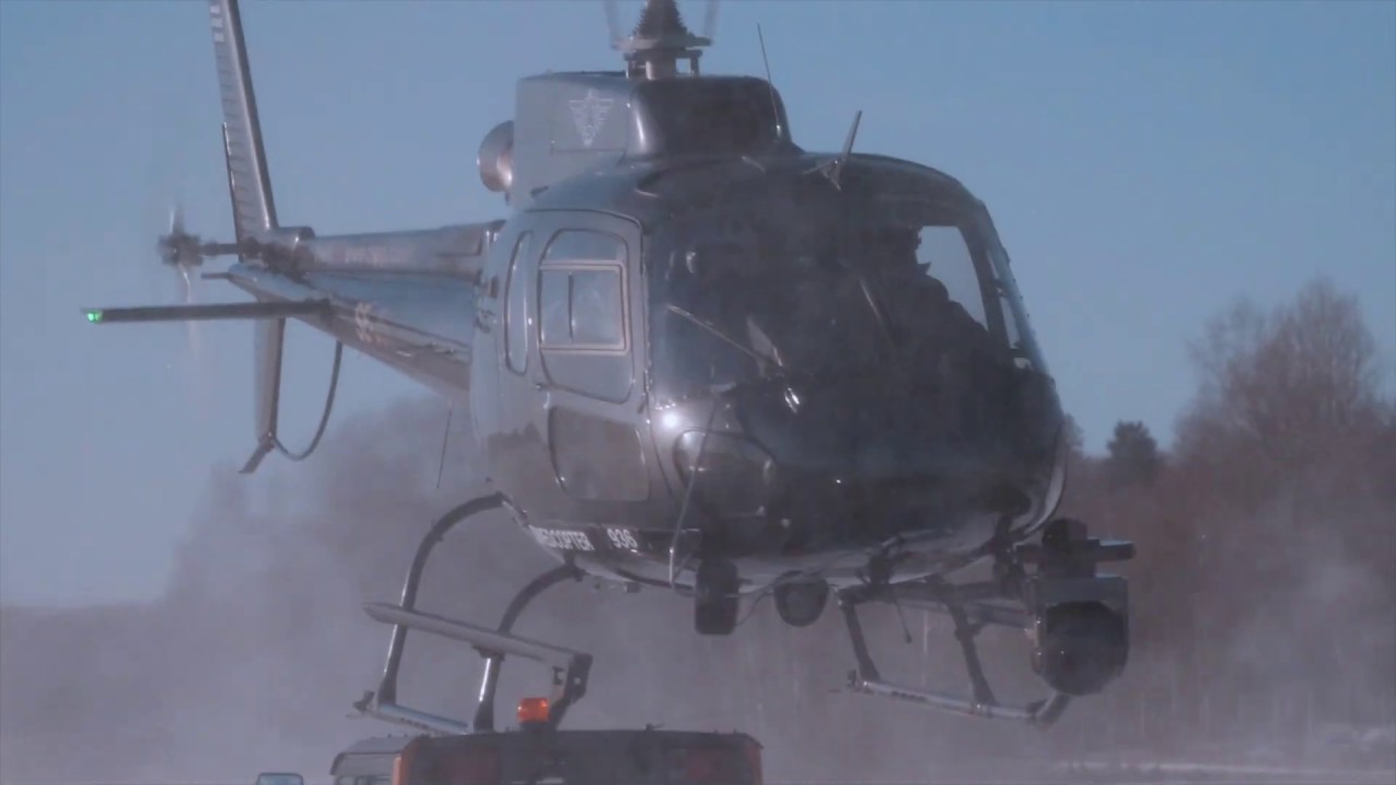 AS350 helicopter with Cineflex V14 - YouTube