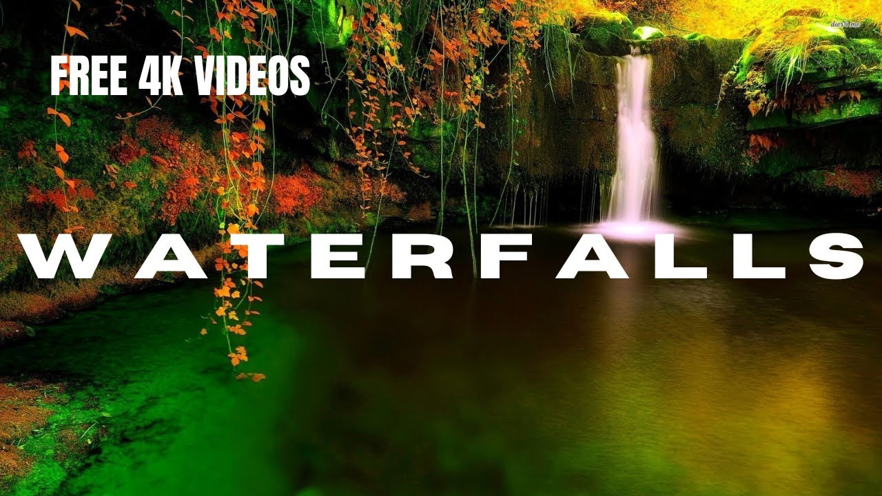 FREE 4K/HD WATERFALLS//NATURE//LANDSCAPE//NATURAL RELAXATION STOCK ...