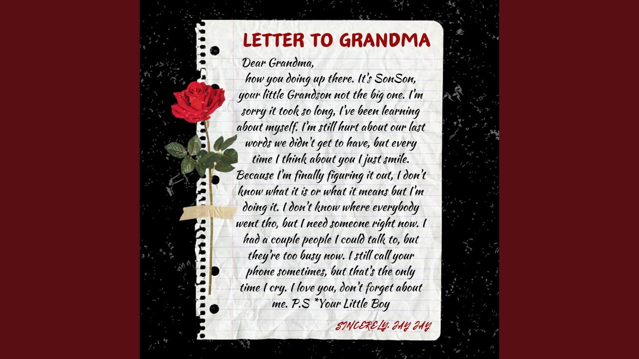 Letter To Grandma - YouTube