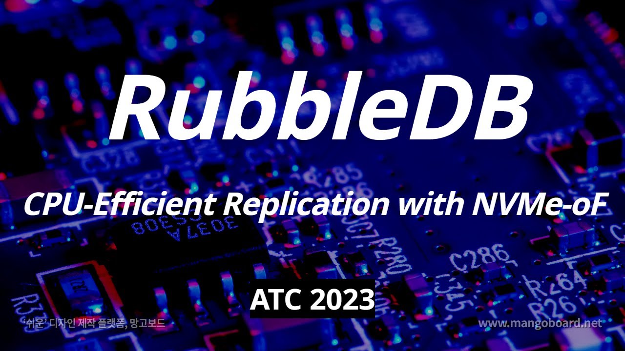 [최신 연구 동향] RubbleDB: CPU-Efficient Replication with NVMe-oF (ATC 2023) - YouTube