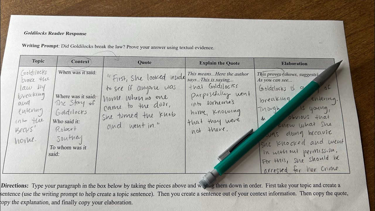 How to use an evidence finder graphic organizer - YouTube