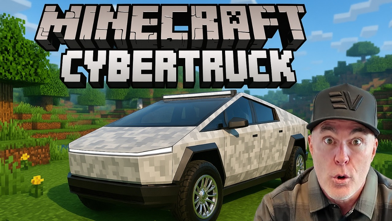 I Bought A Minecraft Themed CyberTruck - YouTube