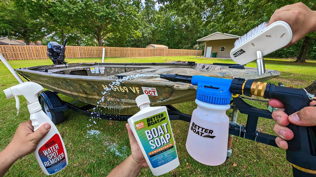 How to deep clean an aluminum jon boat (Better Boat) - YouTube
