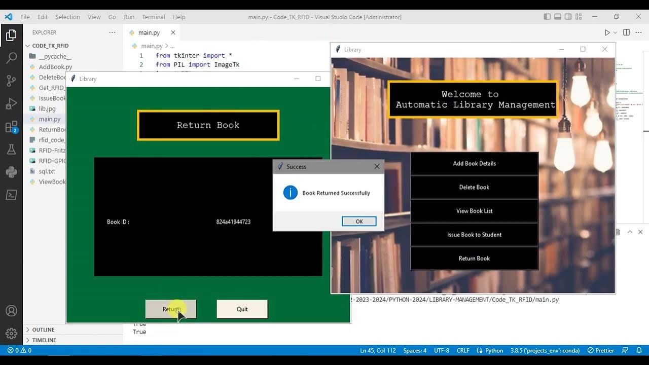 Automatic Library management using RFID - YouTube