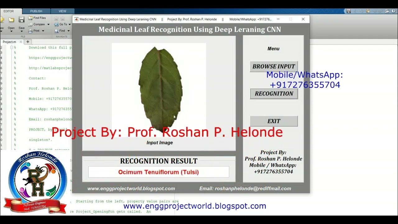 Medicinal Leaf Recognition Using Deep Learning Cnn Matlab Project With Source Code Medicinal