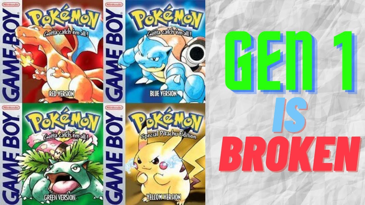 Pokémon Generation 1 is BROKEN - YouTube