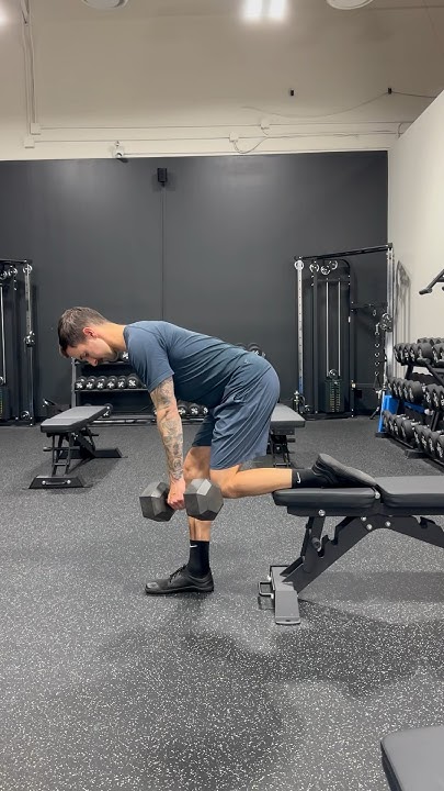 Bench Kickstand Dumbbell SLDL #deadlift #golffitness #personaltrainer #golf - YouTube