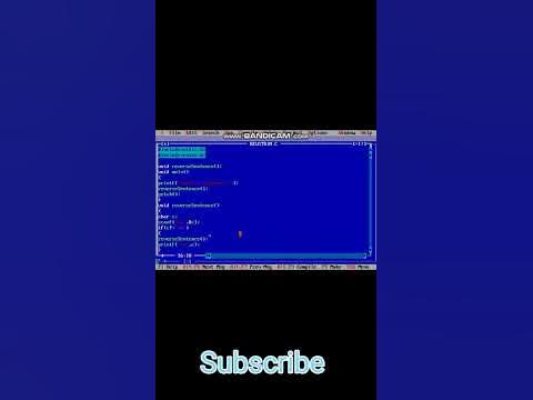 C Program to Reverse a string using Recursion. - YouTube