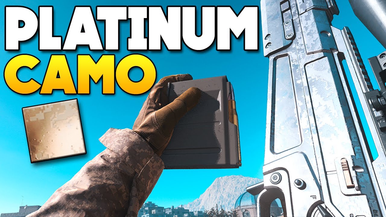 PLATINUM CAMO in MODERN WARFARE - YouTube