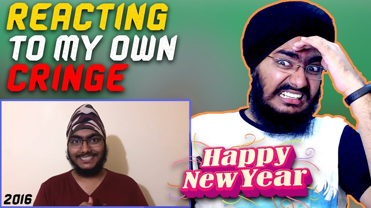 Reacting to my OLD CRINGY New Year video | Happy New Year 2020 - YouTube