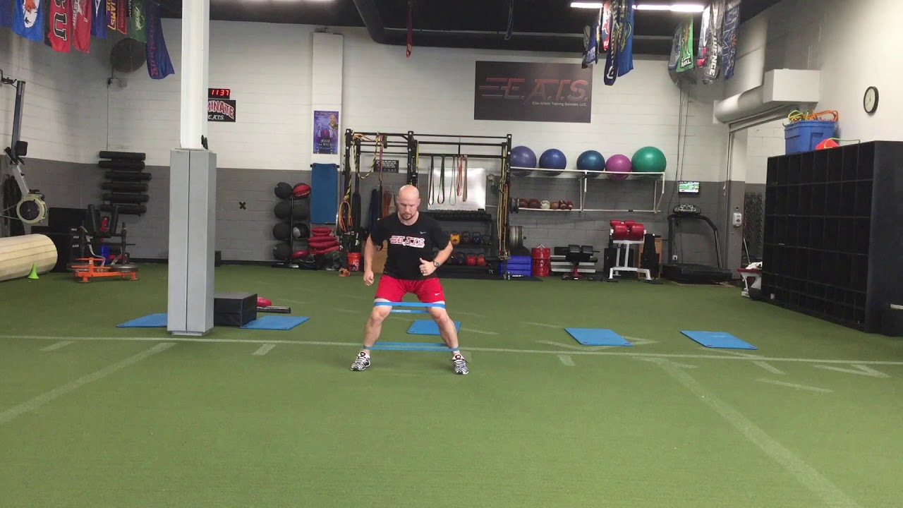 Movement Prep: Mini Band Lateral Jab Step - YouTube