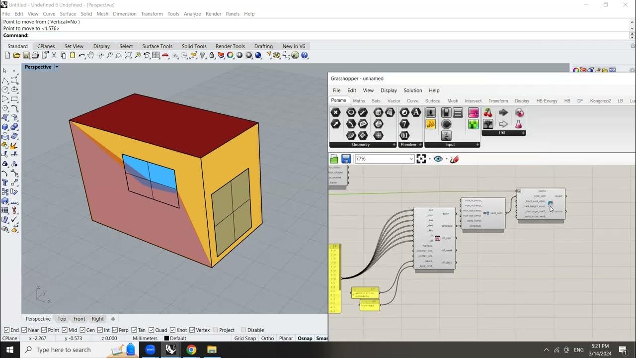 How to ventilate a door in Ladybug tools and Honeybee tools using ...