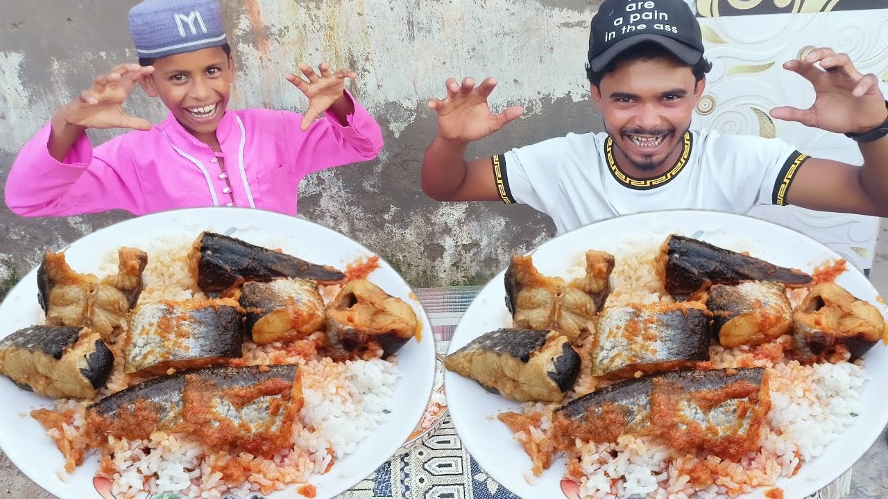 🤤fish chawal Eating competition Pangkash machhli Eating Challenge💪 ...