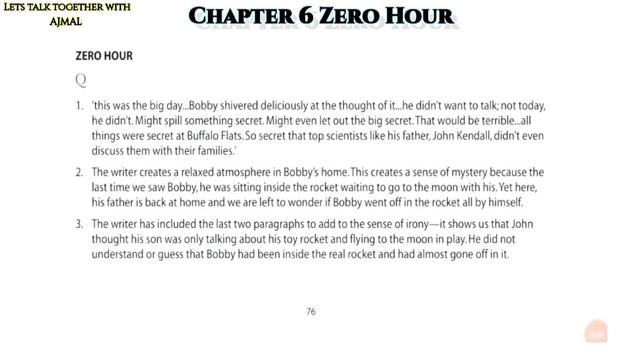 Zero Hour Chapter Exercises Class 7 ICSE YouTube Zero Hour Chapter Exercises Class 7 ICSE YouTube
