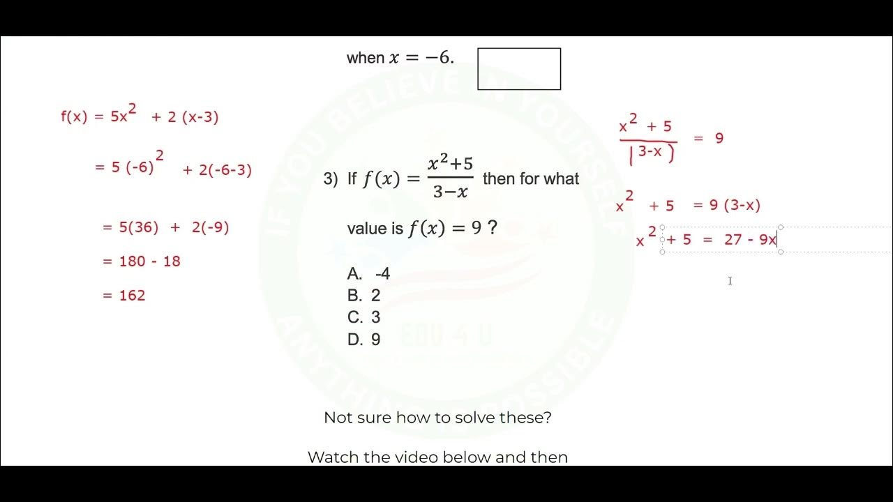 GED Math - Functions (Functions Basics) - YouTube