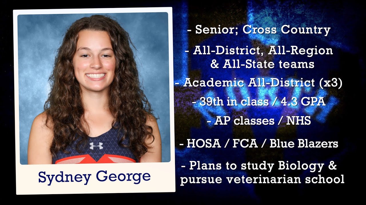 Scholar Athlete of the Week - Sydney George - YouTube