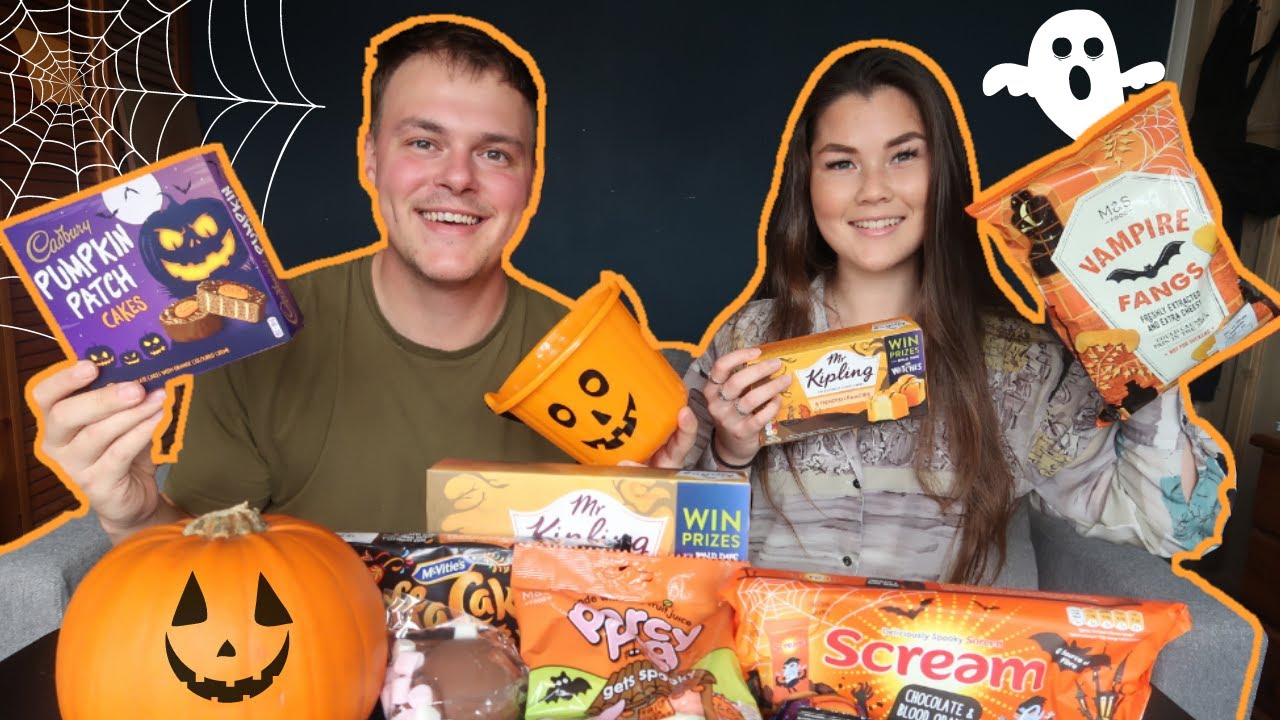 HALLOWEEN SNACKS TASTE TEST!! - YouTube