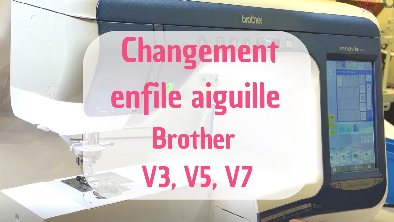 Comment changer l'enfile aiguille Brother Innov'is V3, V5, V7 ? - YouTube