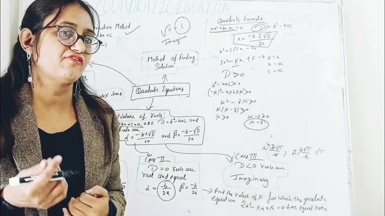 "QUADRATIC EQUATIONS " INTRODUCTION PART-2, Chapter-4, class 10th - YouTube