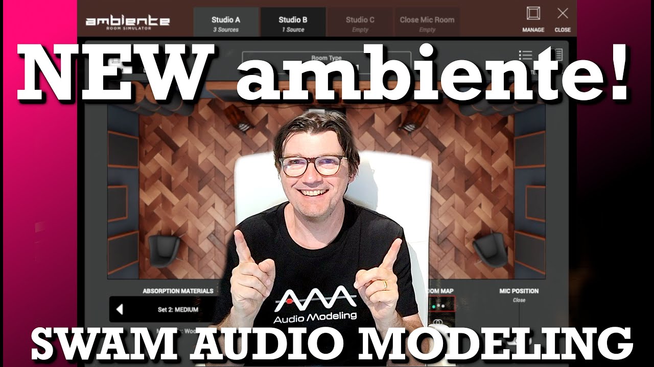 New AMBIENTE Room Simulator SWAM Instruments by Audio Modeling - YouTube