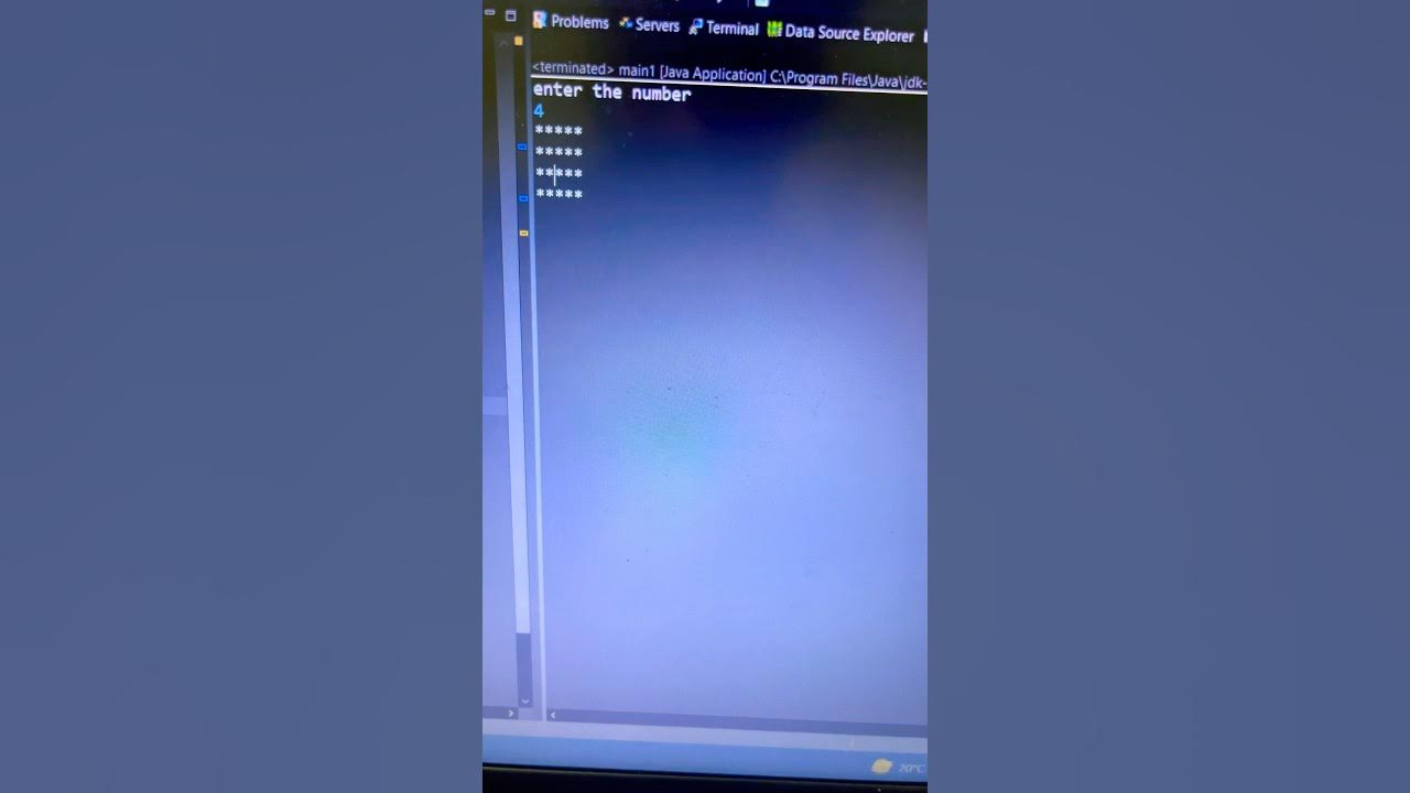 Code for square star pattern with java code #java #javaprogramming #pattern #codesprint - YouTube