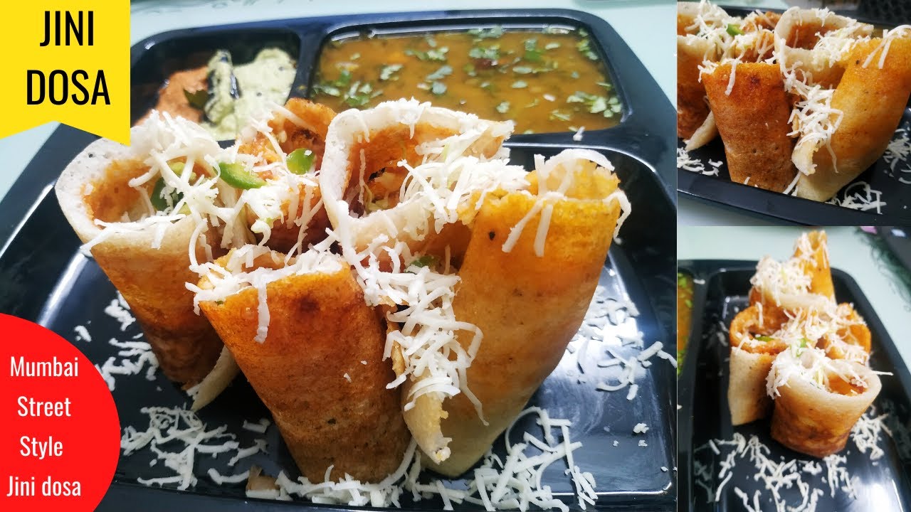 Jini Dosa Recipe | Mumbai Street jini roll dosa | jini cheese dosa ...